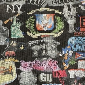 Greedy Unit | Shirts | Greedy Unit Ny Graffiti All Over Thermal Ls ...